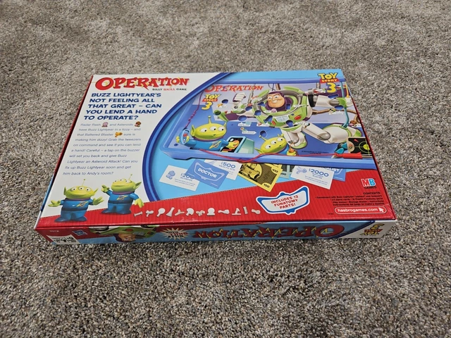 DISNEY PIXAR OPERATION Toy Story 3 Buzz Lightyear Board Game Open Box £ ...