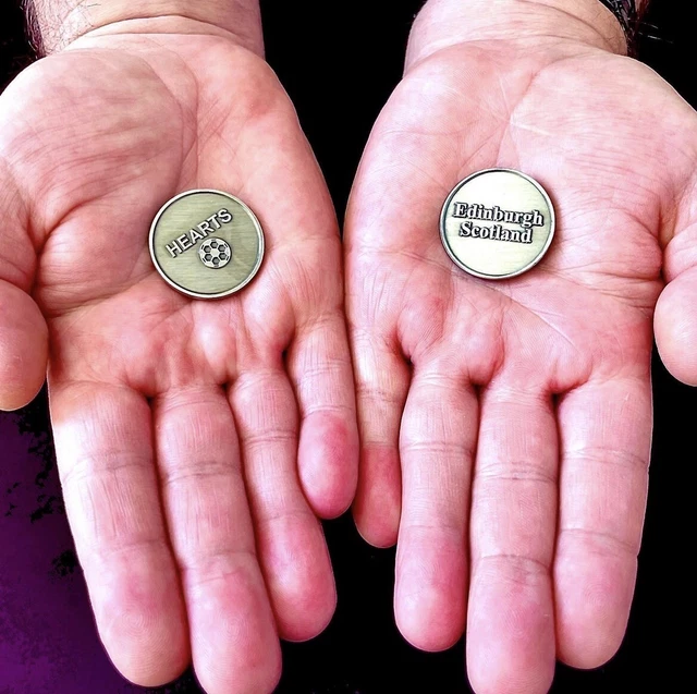 HEARTS FC SOUVENIRMÜNZE HMFC Herz von Midlothian EUR 8,44 - PicClick DE