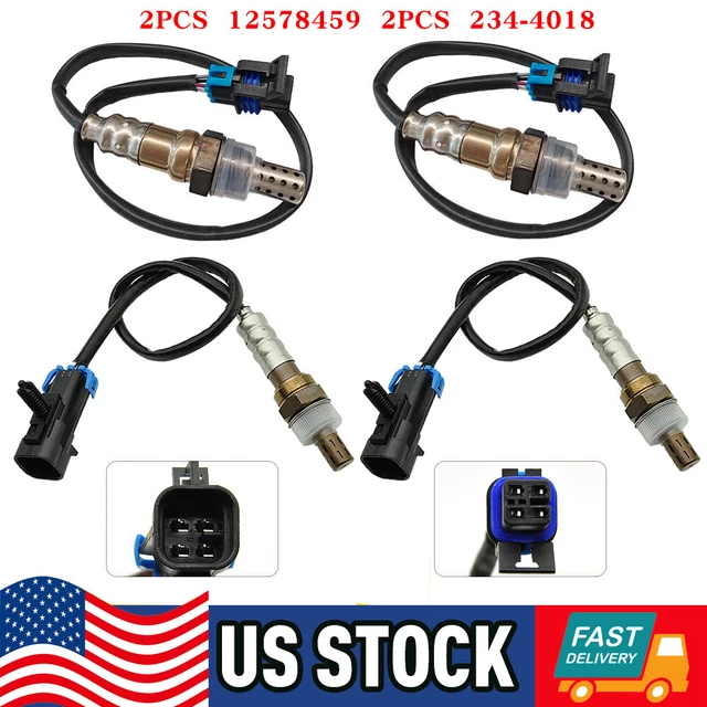 4X UPSTREAM+DOWNSTREAM O2 Oxygen Sensor For 2007 Cadillac Escalade EXT ...