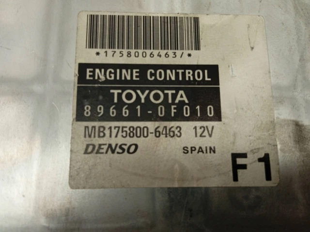 896610F010 CALCULATEUR MOTEUR ECU Toyota Corolla Verso (R10/11) EUR 98 ...