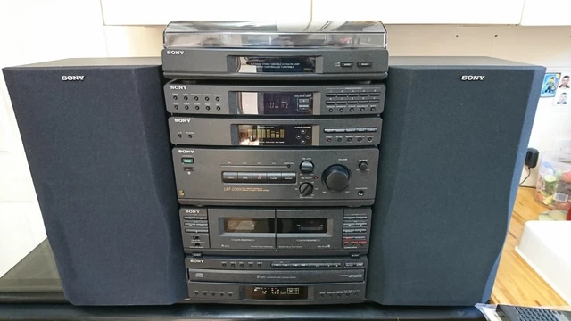 SONY LBT D359 HIFI STEREO SYSTEM, RARE 5 X CD, amp,tape,turntable,tuner ...