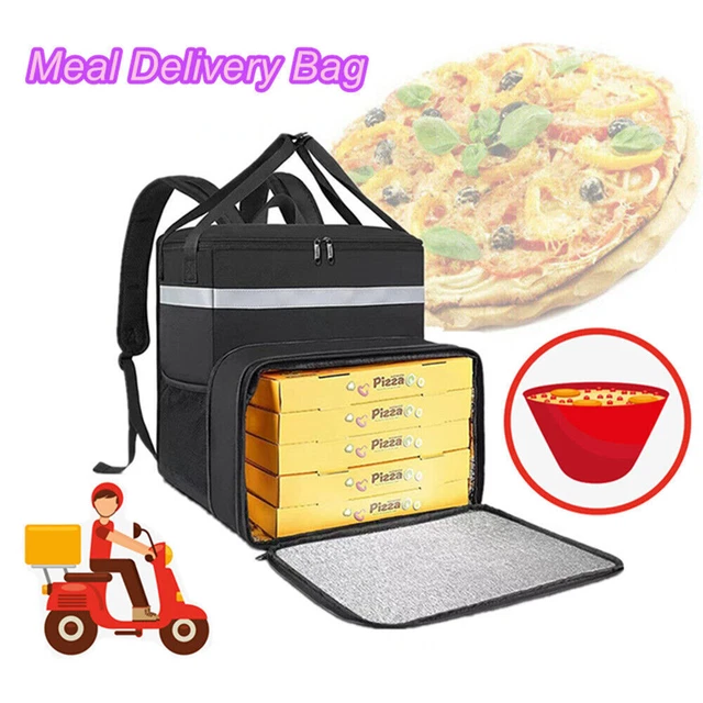 LARGE MEAL FOOD Delivery Backpack Insulated Thermal Pizza Bag For Uber ...