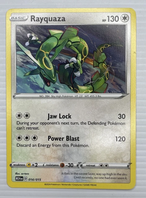 POKÉMON TCG CARDS McDonald’s 2025 - Rayquaza 014/015 Dragon Discovery M24en $2.40 - PicClick AU