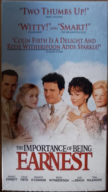 THE IMPORTANCE OF BEING EARNEST VHS Video NTSC Slipcase Colin Firth ...