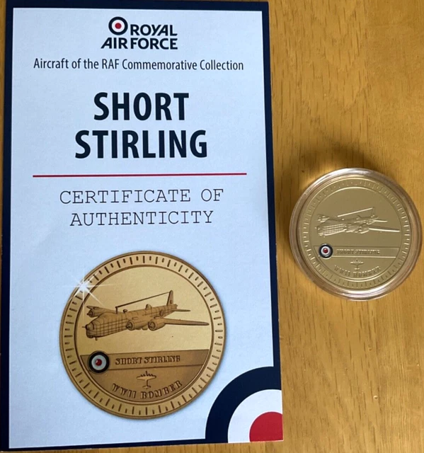 RAF COMMEMORATIVE COLLECTION 24ct Gold Coin Medallion WW2 Short ...