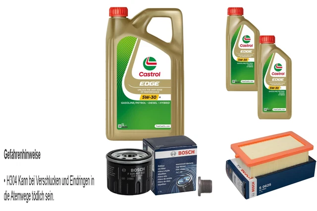 BOSCH INSPECTION SET 7 L Castrol 5W-30 M pour Nissan Micra V EUR 150,04 ...