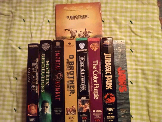 CLASSIC VHS TITLES Lot-All Included-Jaws, Jurassic Park,Color Purple ...