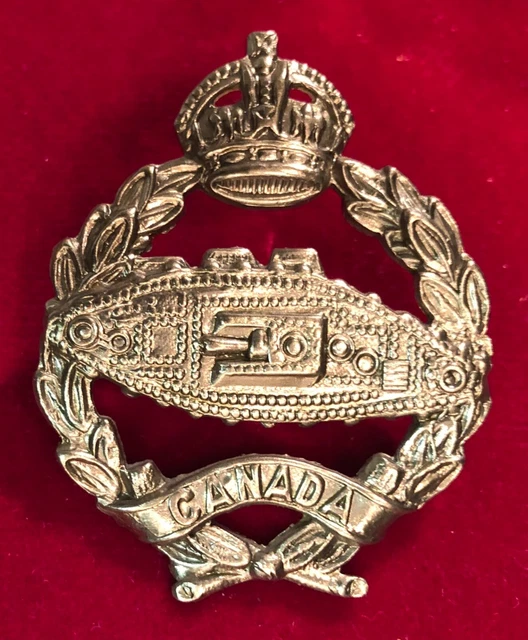 CANADIAN ARMY WW2 - Canadian Armoured Corps - KC Cap Badge $16.00 ...