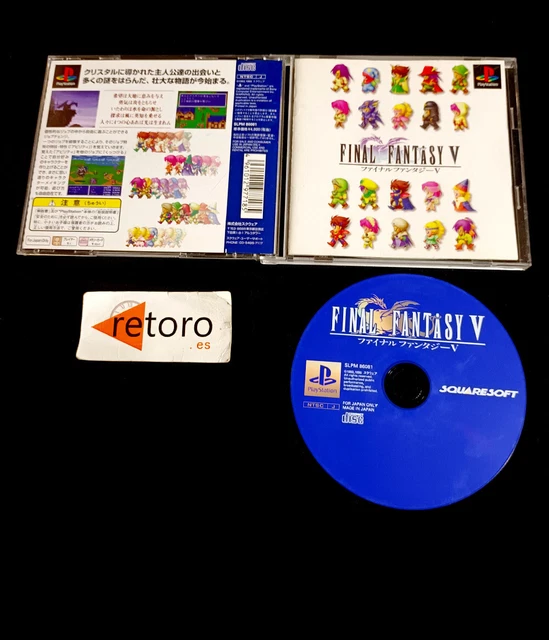 FINAL FANTASY V 5 FF5 Sony Playstation PSX PS1 Play1 JAP SquareSoft EUR ...
