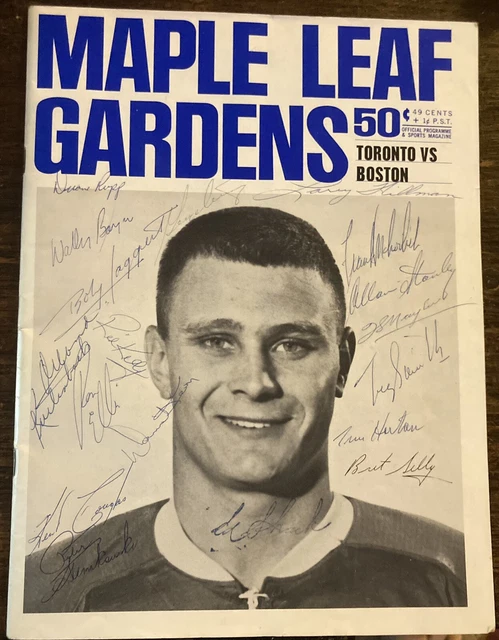 TORONTO MAPLE LEAF Program Signed 1966 -67 $1,500.00 - PicClick CA