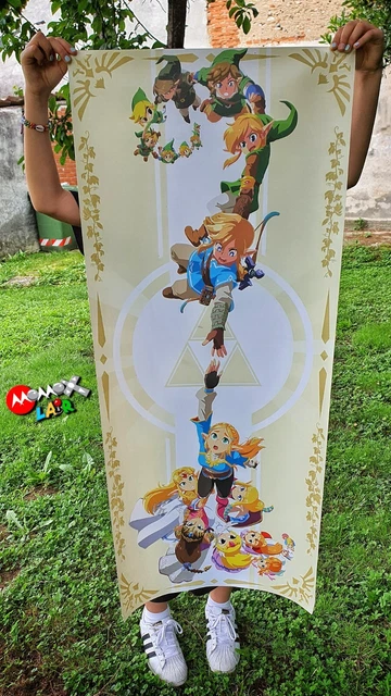 ZELDA FAN-MADE BANNER Poster PVC 500gr. 115x50 cm EUR 30,00 - PicClick DE