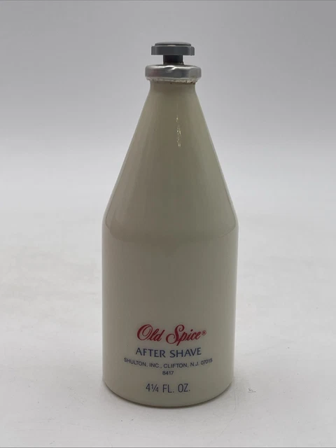 VINTAGE OLD SPICE Shulton Cologne After Shave Glass Bottle 4.25 Oz USA ...