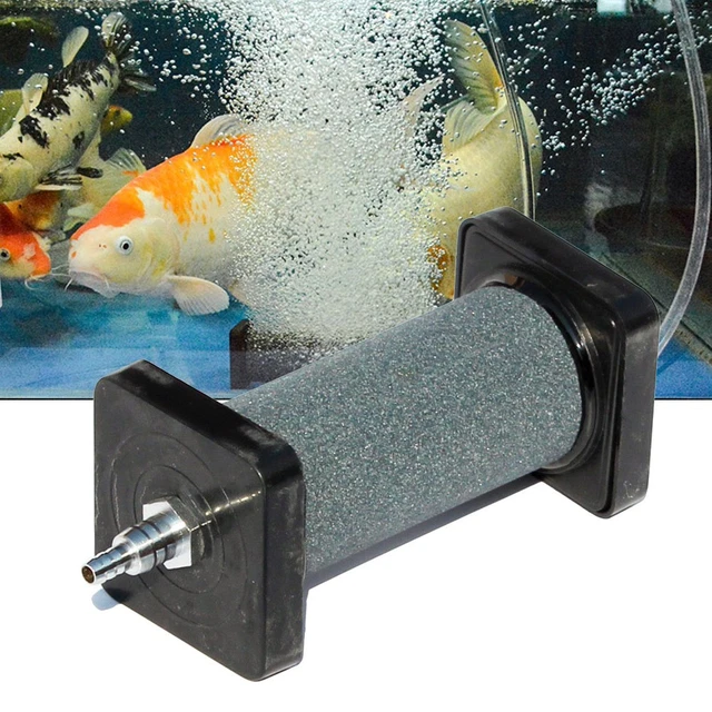 BLACK MINERAL BUBBLE Air Stone Diffuser for Aquarium Fish Tank Pond ...