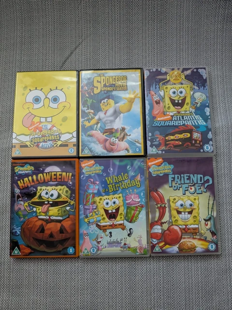 SPONGEBOB SQUAREPANTS NICKELODEON DVD Kid's Bundle with Movies ...