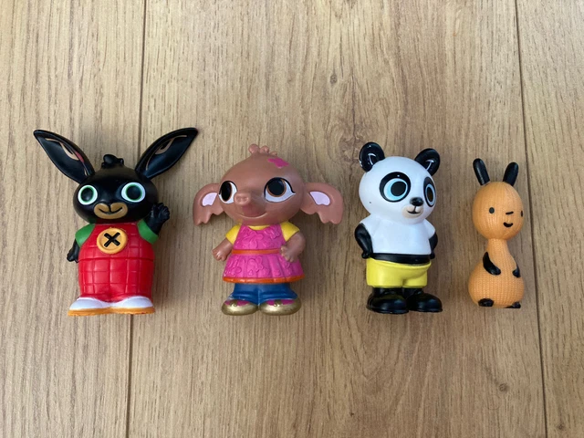 BING FIGURE BUNDLE CBeebies 4 Characters Bing Pando Sula Flop £9.99 ...
