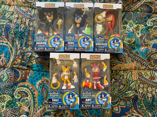SONIC THE HEDGEHOG Buildable COMPLETE Set: Shadow Knuckles Tails Amy ...
