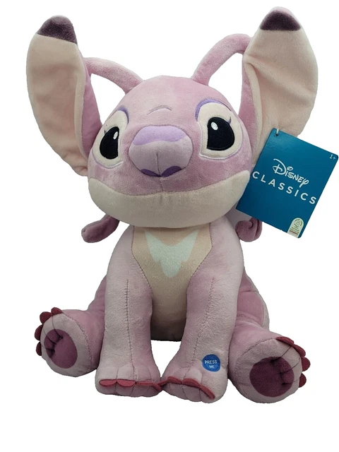 DISNEY ANGEL LILO & Stitch Disney Classic + Sound 11"Plush Cuddly Soft ...