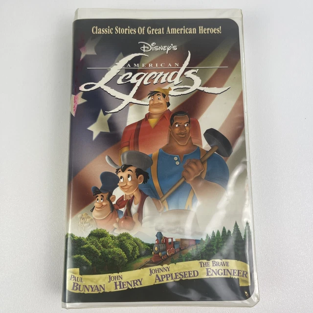DISNEYS AMERICAN LEGENDS VHS Walt Disney 2002 Bunyan Appleseed John ...