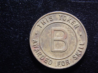 VINTAGE B THIS Token Awarded For Skill No Cash Or Trade Value Token ...