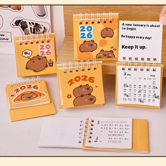 PORTABLE 2026 DESK Calendar Office School Supplies $11.77 - PicClick AU