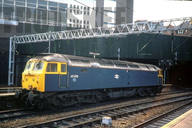 35MM SLIDE BR British Railways Diesel Loco Class 47 47478 1990 Original £4.98 - PicClick UK