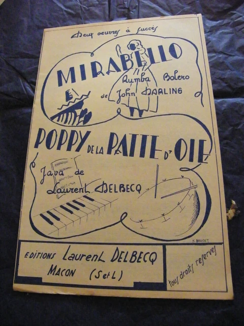 & SPARTITO MIRABELLO John Darling Poppy Della Zampa Oca Laurent Belbecq ...