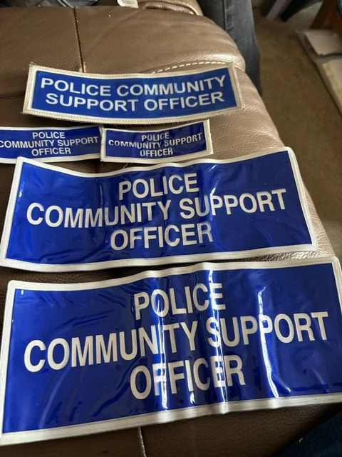 EX POLICE BADGES Job Lot Film Collectors PCSO Front And Back Patches £17.00 - PicClick UK