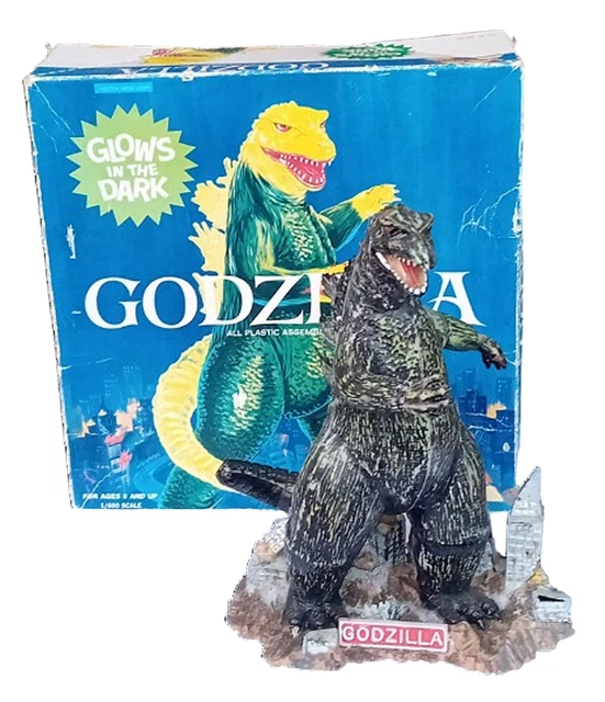AURORA HORROR MODEL Kits GODZILLA Vintage 1972 Kit with Box Lid ...