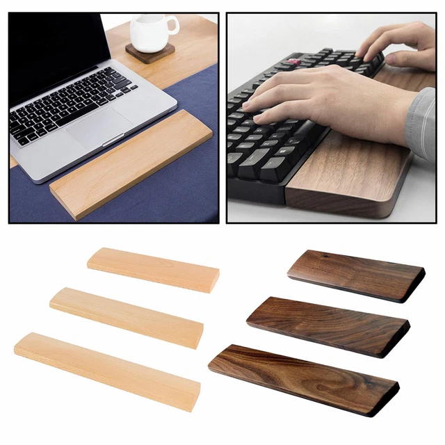 MECHANICAL KEYBOARD HOLDER Wooden Hand Pad Wrist Rest £14.40 - PicClick UK