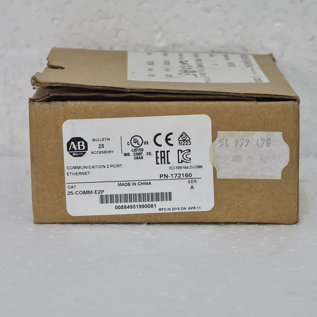 ALLEN BRADLEY 25-COMM-E2P SER A EtherNet/IP Communication Adaptor ...