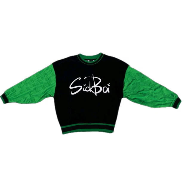 SICK BOI BY Ren - Black & Green Sweatshirt Jumper - Brand New - Size UK ...