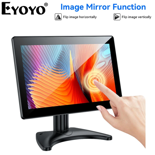 10IN HD PORTABLE Monitor 1280x800 16:10 IPS LCD Touch screen for ...