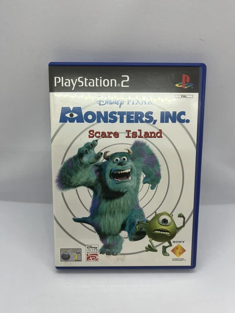DISNEY PIXAR MONSTERS Inc Scare Island Playstation 2 PS2 Game Complete ...