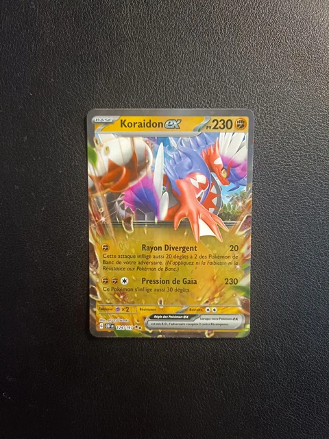 CARTE POKÉMON KORAIDON EX 124/197 OBF Flammes Obsidiennes FR NEUF EUR 4 ...
