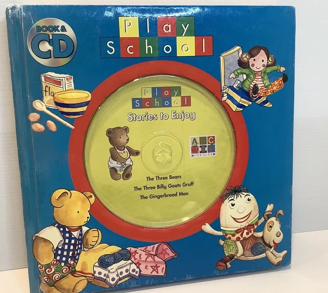 PLAY SCHOOL STORIES to Enjoy Hardcover Board Book & Read Along CD ABC ...