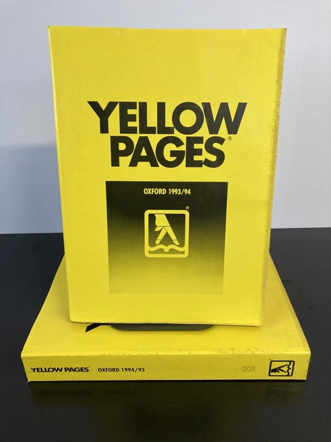VINTAGE YELLOW PAGES Oxford 1993 94 & 1994 95 British Telecom Busines ...