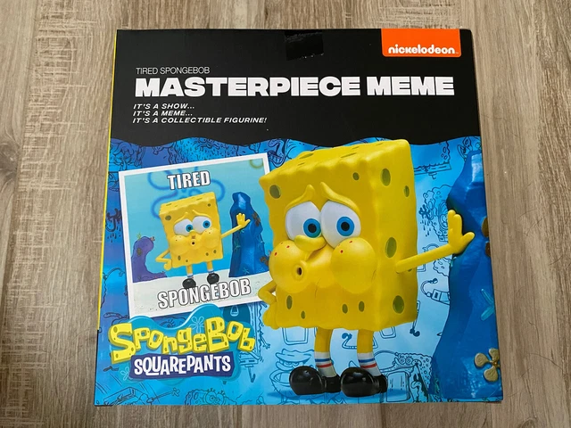 TIRED SPONGEBOB SQUAREPANTS Masterpiece Meme Figurine Nickelodeon £32. ...