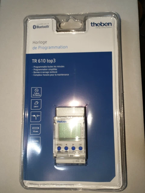 INTERRUPTEUR HORAIRE THEBEN TR610 Bluetooth digital 1c Top3-16A 230V ...