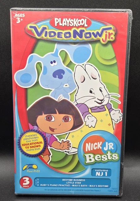 PLAYSKOOL VIDEO NOW Jr Nick Jr Bests SEALED Vol 1 Blues Clues Dora Ruby ...