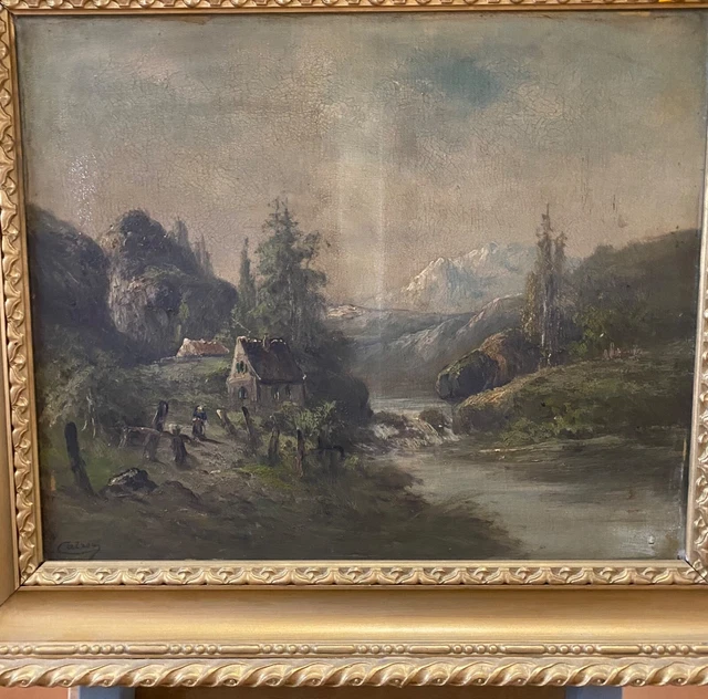 TABLEAU HENRI CATROU, signé, bon état, huile sur toile EUR 150,00 ...