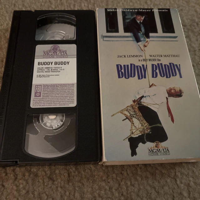 BUDDY BUDDY VHS Tape 1981 Jack Lemmon Walter Matthau Paula Prentiss ...