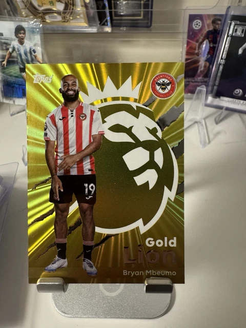 BRYAN MBEUMO GOLD Lion Topps Premier League 2025/2026 25/26 Brentford ...