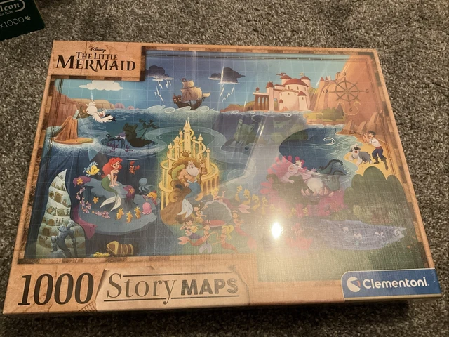 CLEMENTONI DISNEY STORY Maps The Little Mermaid 1000 piece jigsaw New ...