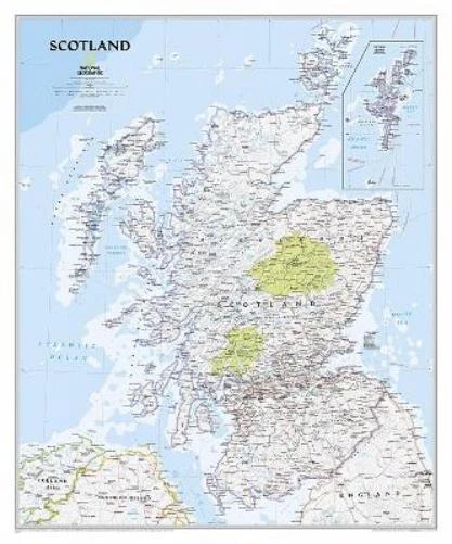 NATIONAL GEOGRAPHIC MAPS Scotland Classic, Tubed (Map) EUR 22,05 ...