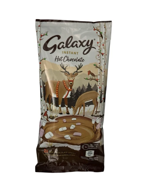 GALAXY INSTANT HOT Chocolate Sachets With Mini Marshmallows Christmas 2 ...