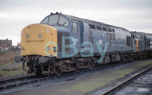 35MM RAILWAY NEGATIVE of Class 37 37240 @ Frodingham - Copyright to ...