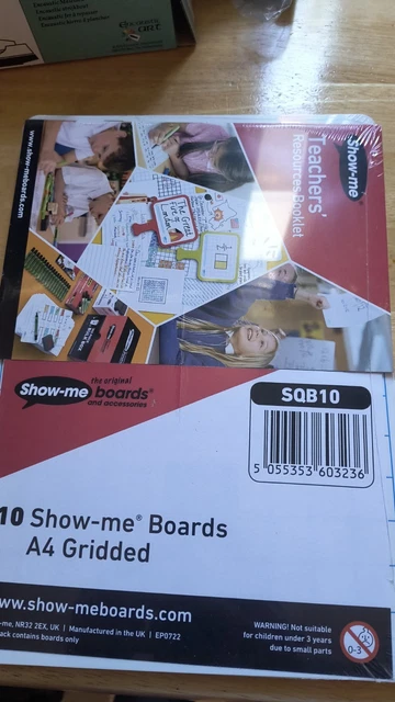 10 SHOW ME Boards A4 Gridded And Teachers Resource Booklet £18.29 ...