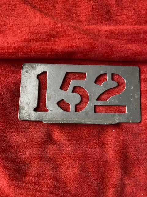 LONDON TRANSPORT BUS GARAGE RUNNING PLATE Stencil No 152 £10.00 ...