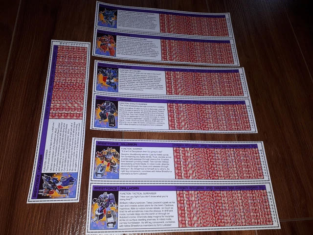 G1 TRANSFORMERS SPÉCIFICATIONS personnalisées - Brestforce Liokaiser ...