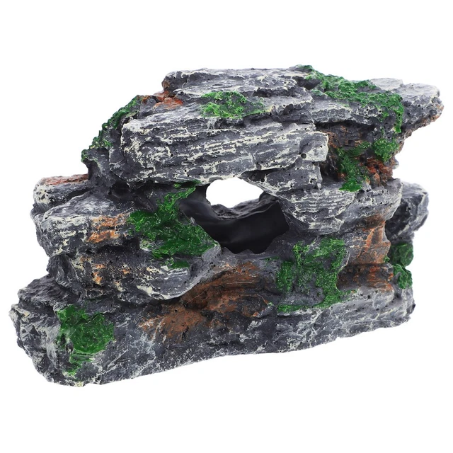 AQUARIUM STONE ORNAMENTS Ideal Betta Hideaway And Fish Tank Decor $28. ...